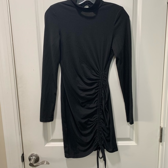 SHEIN | Dresses | Shein Mockneck Front Cinch Open Back Dress | Poshmark